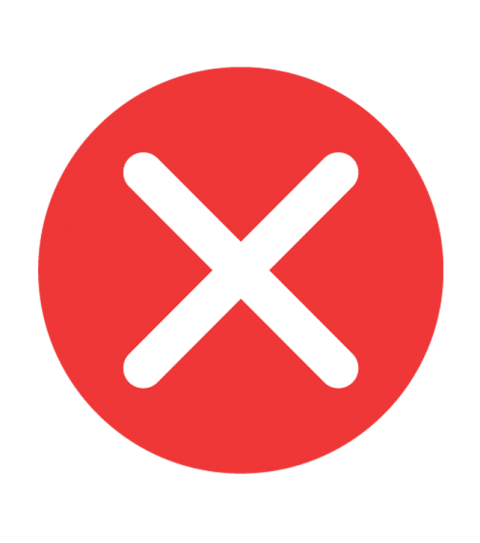 FREE Red X Close Mark Icon Sign PNG | Citypng