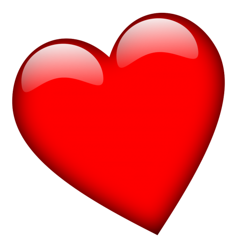 HD Red Emoji Heart Love PNG | Citypng