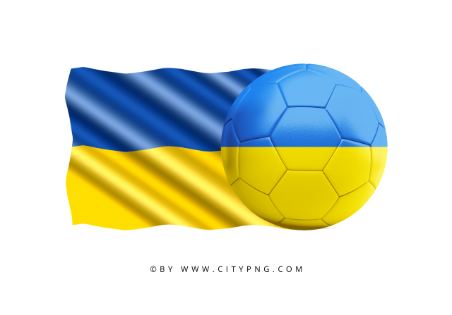 HD Soccer Ball With Ukraine Flag PNG | Citypng