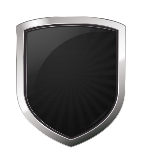 Download HD Metal White Shield Guard Icon PNG | Citypng