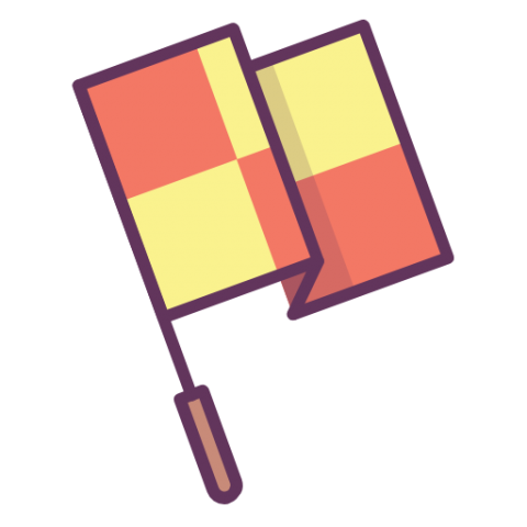 Football Soccer Offside Referee Flag Icon | Citypng