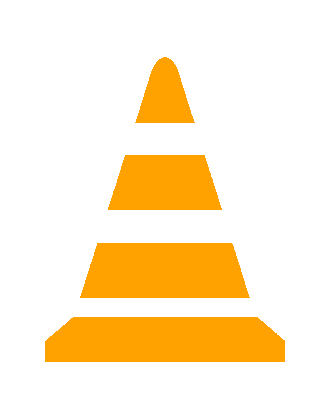 FREE Traffic Cone VLC Vector Icon PNG | Citypng