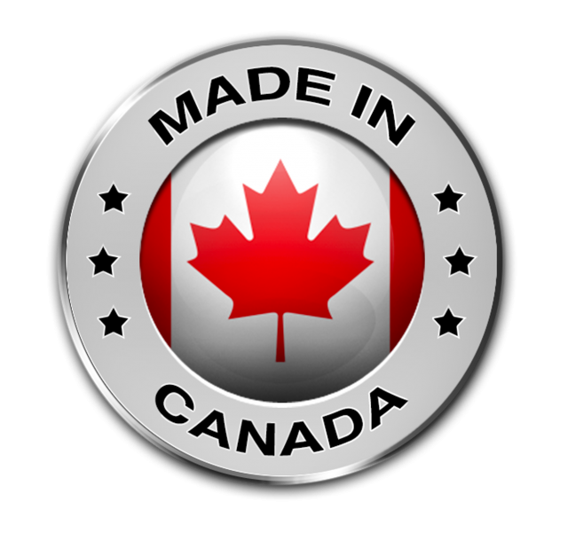 HD Made In Canada White Square Sign Label PNG | Citypng