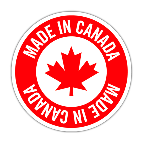 FREE Made In Canada Black Square Sign Label PNG | Citypng
