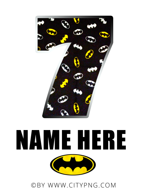 HD Batman Number Seven 7 PNG | Citypng