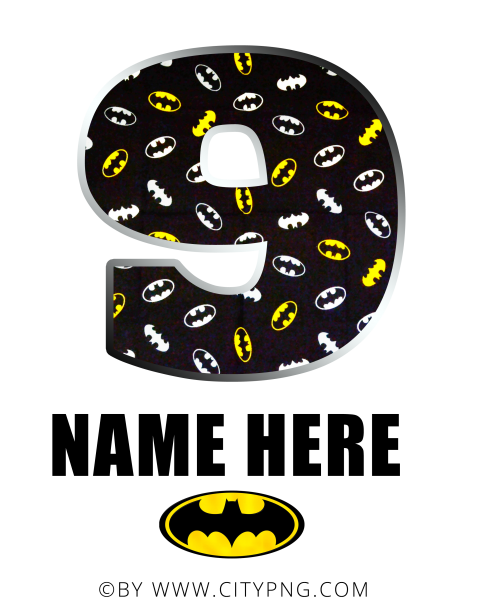 HD Batman Number Nine 9 PNG | Citypng