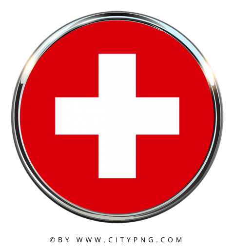 Switzerland Swiss Square Metal Framed Flag Icon | Citypng