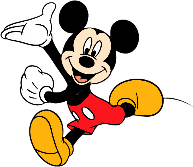 HD Classic Mickey Mouse Sitting Down Illustration PNG | Citypng
