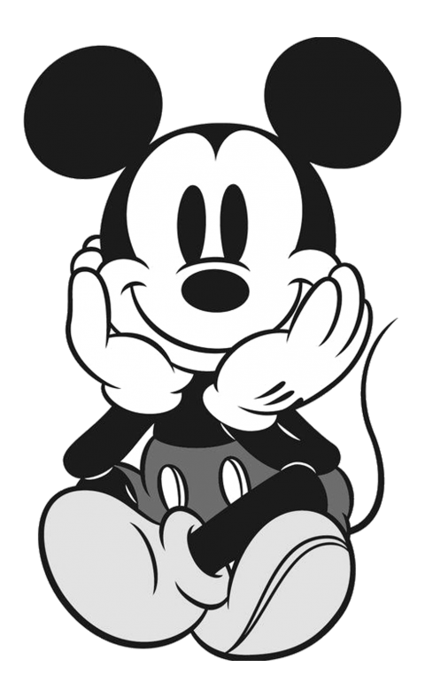 Mickey Mouse Black And White Transparent Background | Citypng