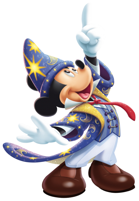 HD Mickey Mouse Sorcerer Wizard Magician PNG | Citypng