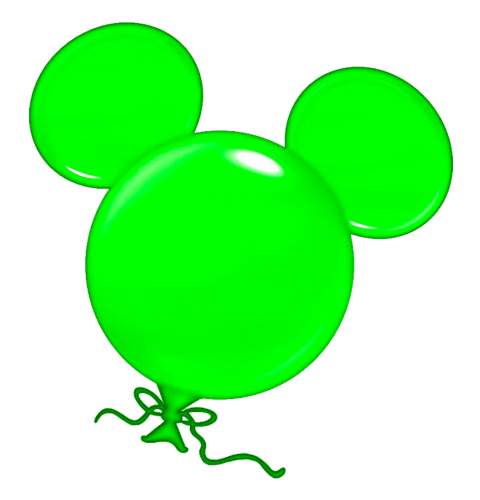 Orange Balloon Mickey Mouse Head Shaped PNG | Citypng