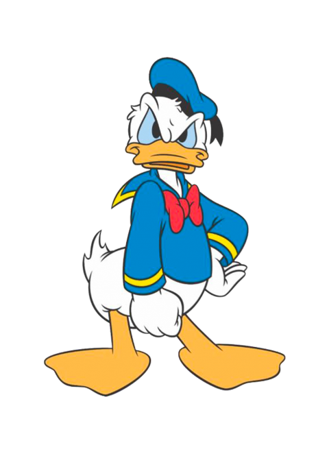 Donald Duck Anger Face HD PNG | Citypng