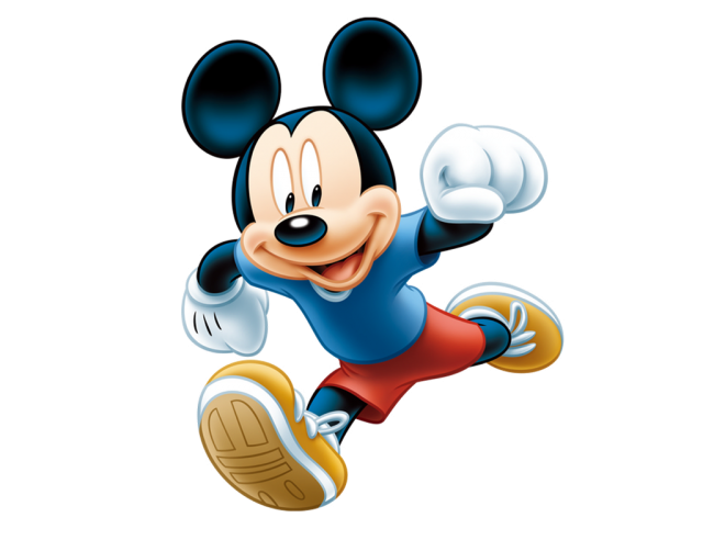 HD Cartoon Mickey Mouse Running PNG | Citypng