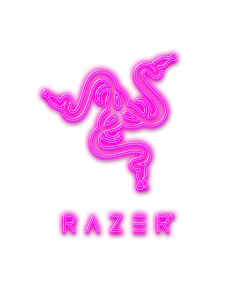 Razer Pink Green Gradient Neon Logo HD PNG | Citypng