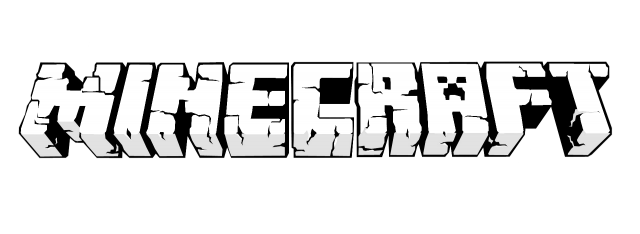 Minecraft Black Logo Image PNG | Citypng