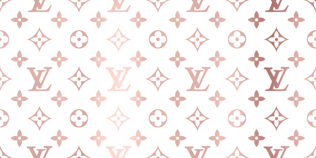 Lv Louis Vuitton Rose Gold Pattern PNG | Citypng