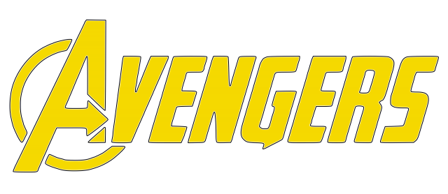 Yellow Avengers Neon Logo HD PNG | Citypng