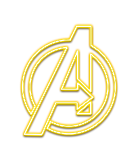 Avengers Neon Logo Download PNG | Citypng