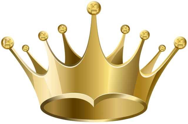 HD Gold King Crown With Gems Transparent PNG | Citypng