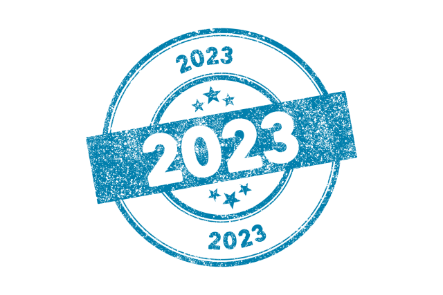 2023 Red Round Year Date Stamp Image PNG | Citypng
