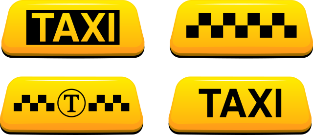 Collection Of Cartoon Taxi Signs Logos Image PNG | Citypng