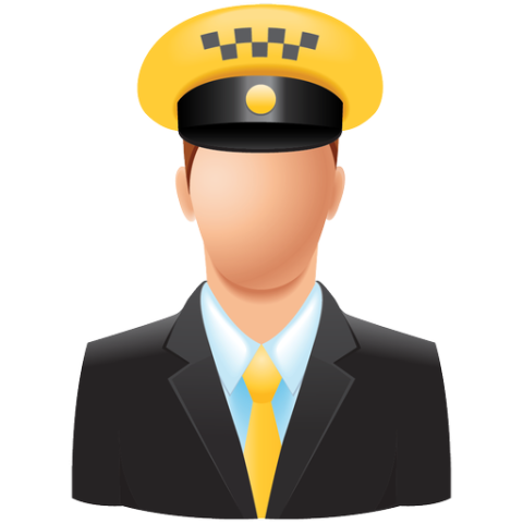 Vector Taxi Driver Icon Logo PNG | Citypng