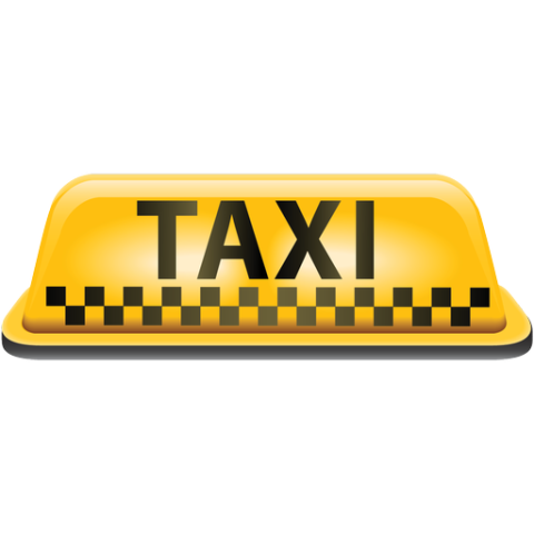 Taxi Logo Sign Front View PNG IMG | Citypng
