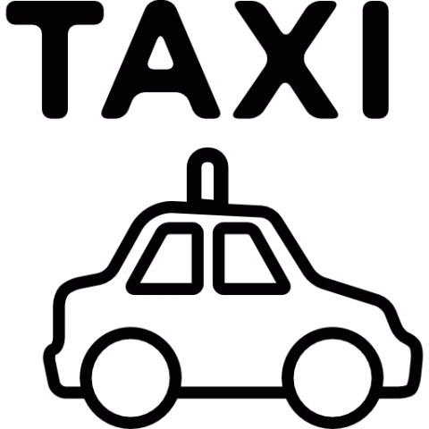 Flat Checker Cab Taxi Icon FREE PNG | Citypng