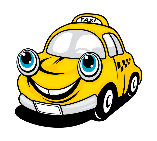 cartoon taxi cab transparent background cutout PNG & clipart images ...