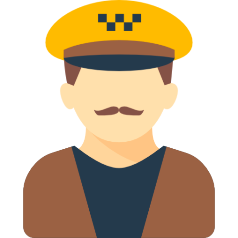 Vector Taxi Driver Icon Logo PNG | Citypng