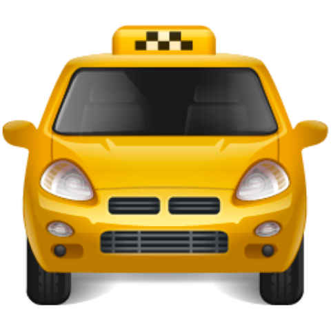 Flat Checker Cab Taxi Icon FREE PNG | Citypng