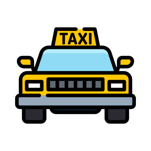Flat Checker Cab Taxi Icon FREE PNG | Citypng