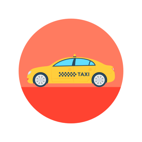 Flat Cab Taxi Icon PNG | Citypng