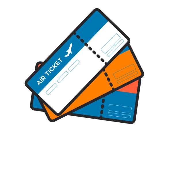 Airline Outline White Ticket Icon Logo PNG | Citypng