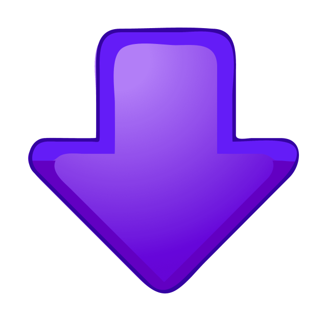 Flat Circle Round Purple Download Button Icon PNG | Citypng