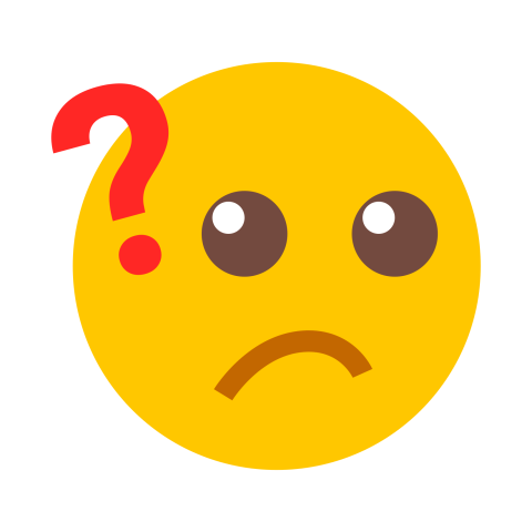 Question Mark Face Emoticon