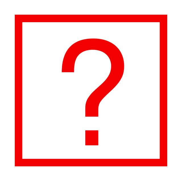 Outline Red Question Mark Symbol Icon PNG | Citypng