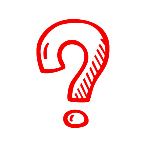 Outline Red Question Mark Symbol Icon PNG | Citypng