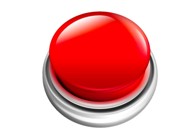 HD PNG Realistic Blue Push Button Big Dome | Citypng