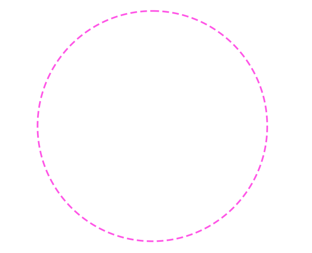 Circle Orange Dashed Border PNG Image | Citypng