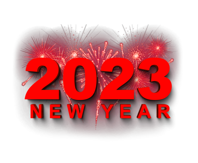 2023 New Year Blue Fireworks PNG Image | Citypng