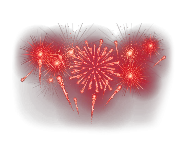 HD Red Glowing Fireworks Transparent PNG | Citypng