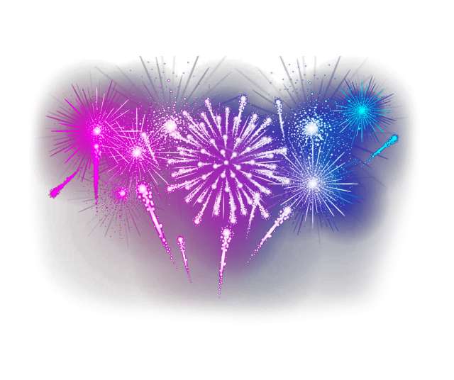 Sparkle Colored Fireworks FREE PNG | Citypng