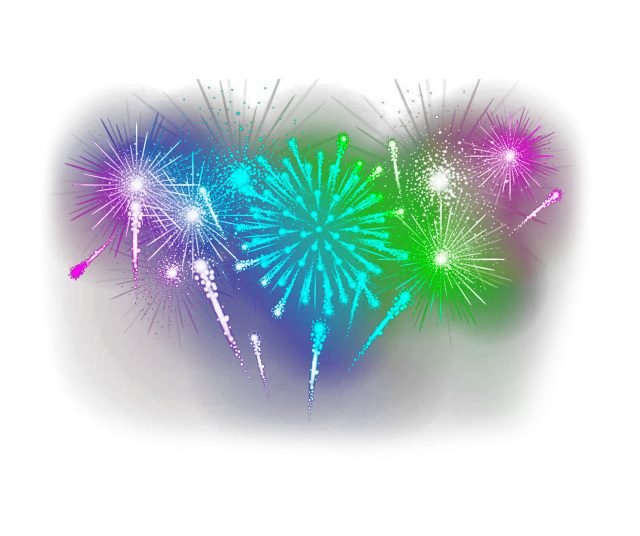 Sparkle Colored Fireworks FREE PNG | Citypng