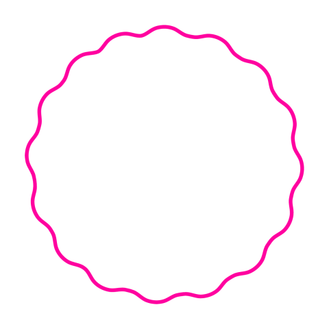 HD Wavy Blue Circle Shape Border Frame PNG | Citypng