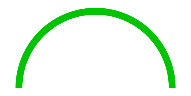 Orange Half Semi Circle PNG IMG | Citypng