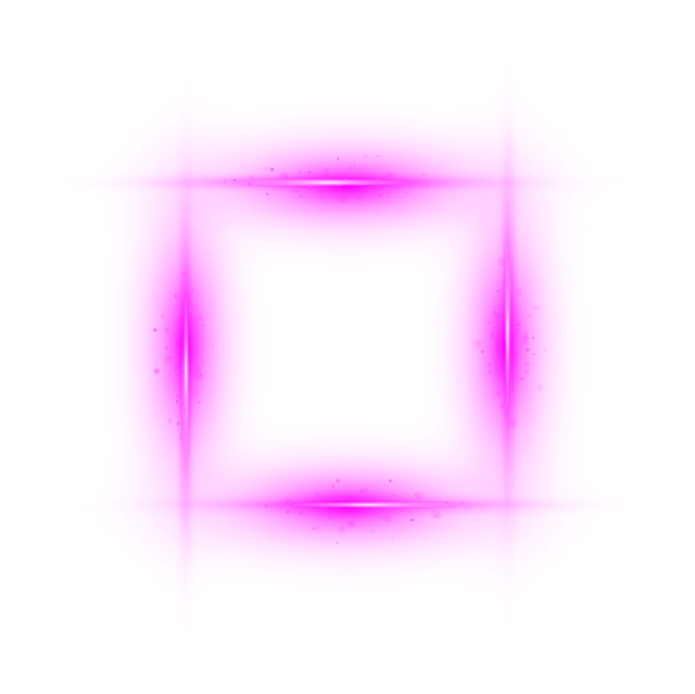 Red Glowing Light Effect Square Frame PNG Image | Citypng