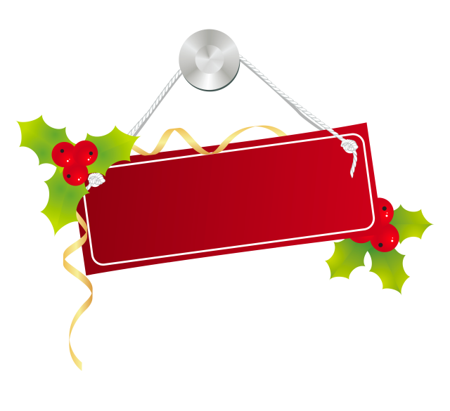 Christmas Blank Hanging Banner Sign HD PNG | Citypng