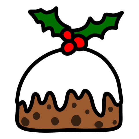 HD Drawing Christmas Pudding Cake Transparent PNG | Citypng