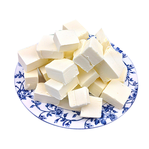 Goat Feta White Cheese On Plate Top View HD PNG | Citypng